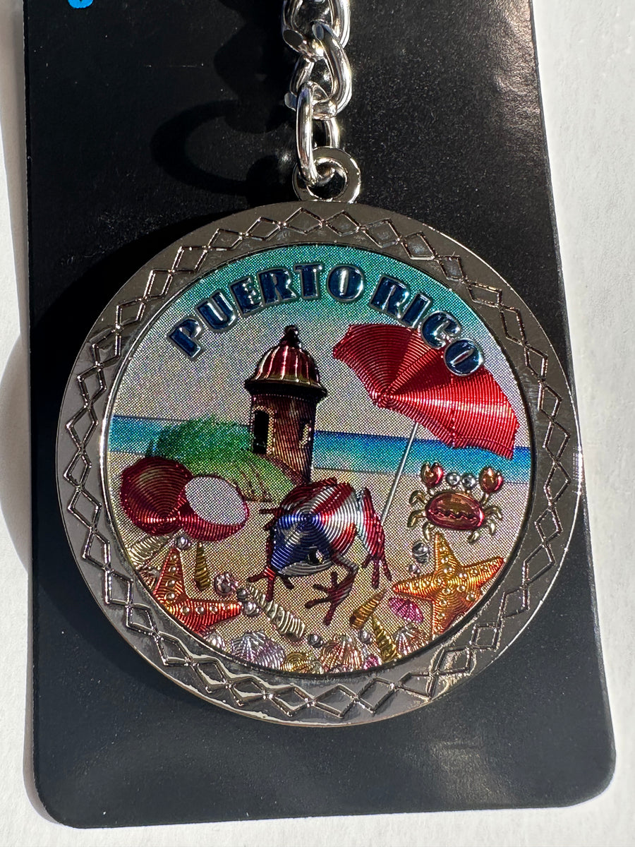 Puerto Rico Metal Keychain – Boricuba Store