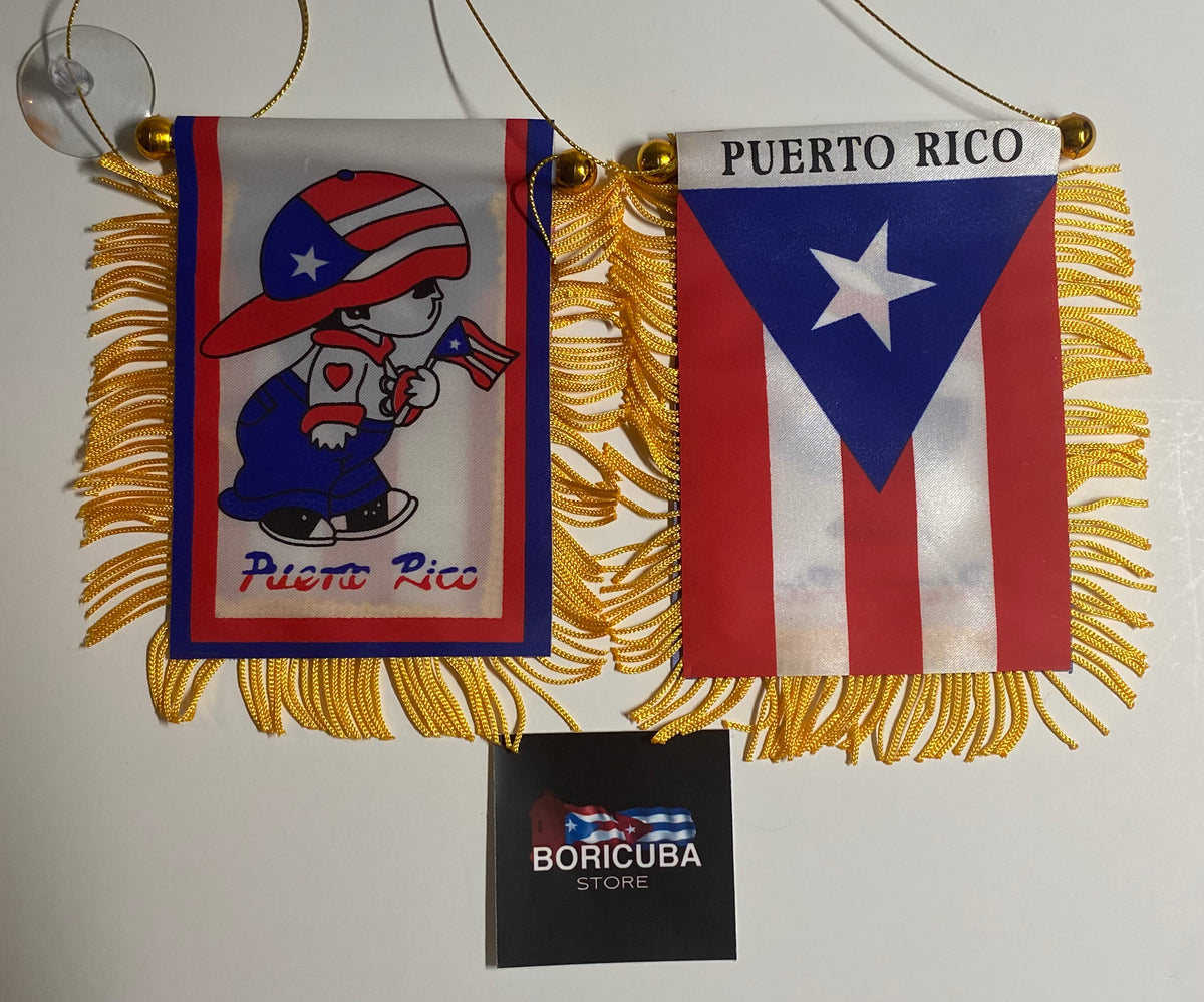 Puerto Rico Mini Boxing and Boricua Boy Mini Banner Flag Combo ...