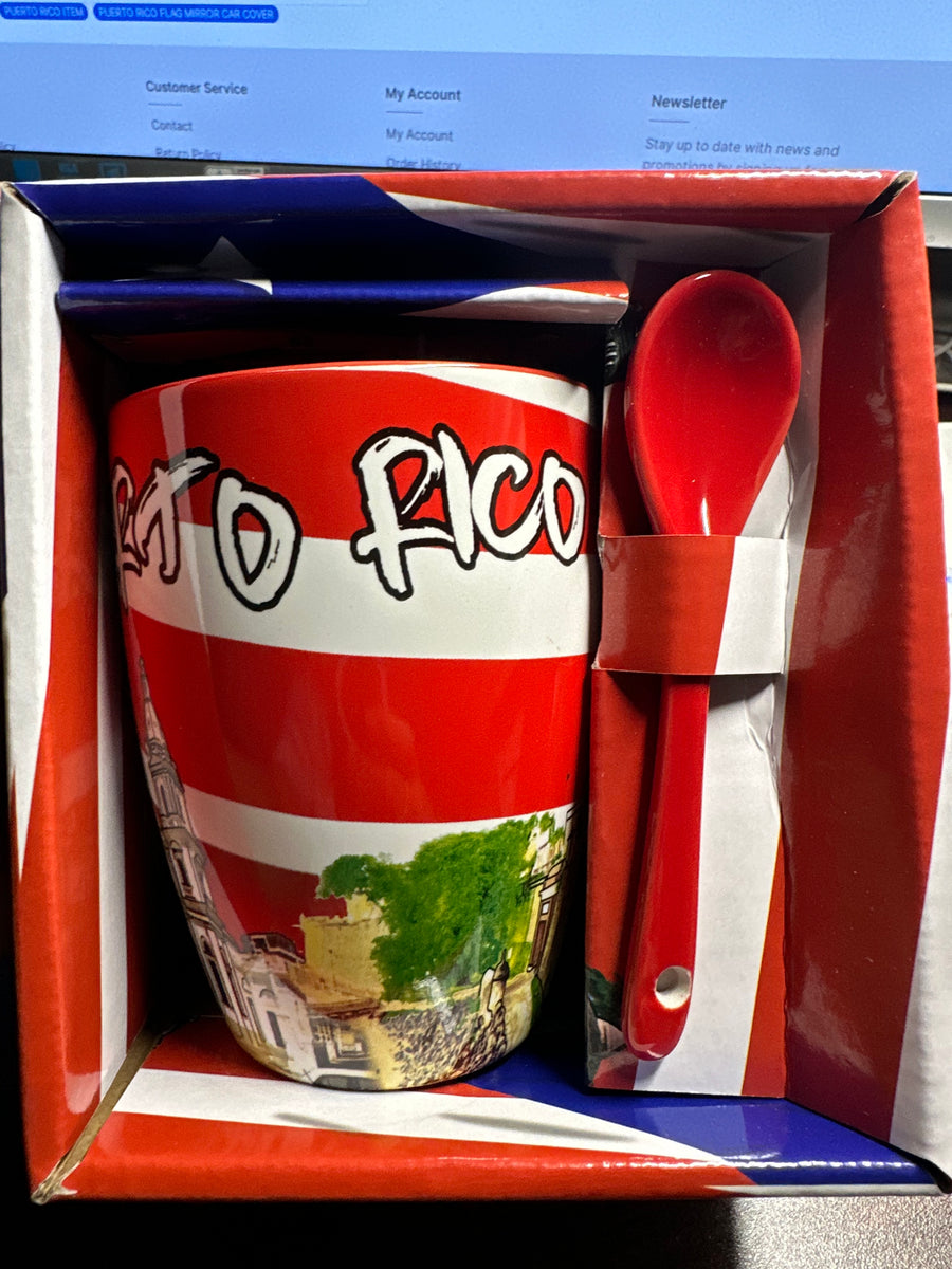 Puerto Rico Cup with Spoon – Boricuba Store